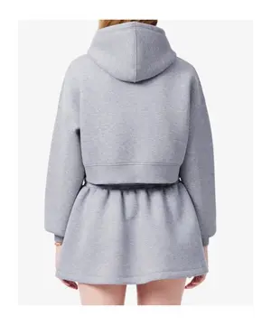 Lacoste Oversized Ribbed Polo Collar Sweatshirt