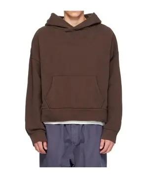 ENTIRE STUDIOS Relaxed Kangaroo-pocket Hoodie - Brown