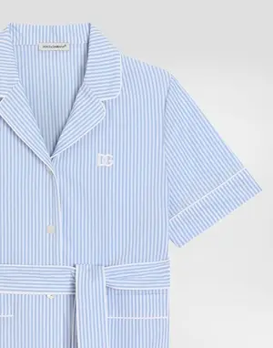 Dolce & Gabbana Striped Belted Top