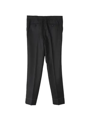 Brioni Elastic-waist Wool Trousers