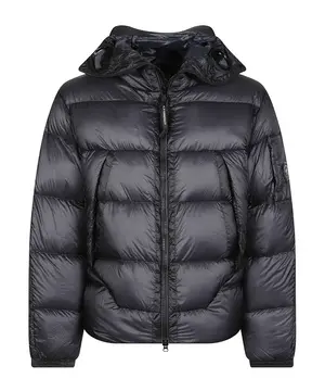 C.P. COMPANY Hooded Quilted Down Jacket