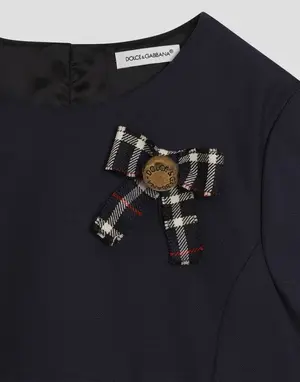 Dolce & Gabbana Wool Crêpe Blouse With Bows