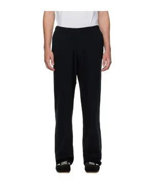 ENTIRE STUDIOS Knitted Drawstring Sweatpants - Black