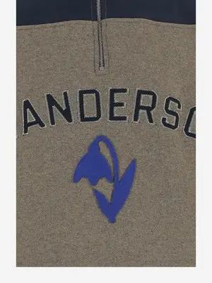 J.W.ANDERSON Jw Anderson Logo Half Zip Sweatshirt