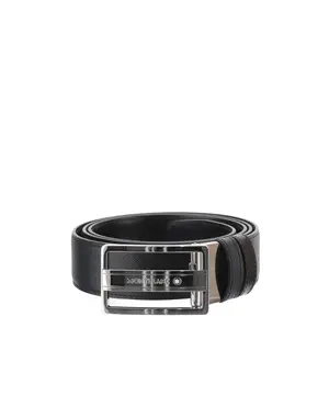 Montblanc Reversible Leather Belt - Black
