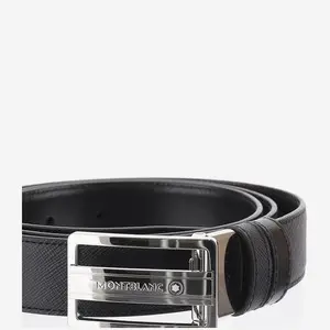 Montblanc Reversible Logo Buckle Leather Belt