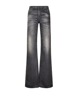 HAIKURE Logo Patch Straight-leg Jeans