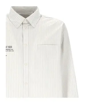 LES DEUX Striped Print Shirt