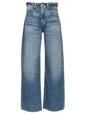 ICON DENIM LOS ANGELES Faded Wide-leg Jeans