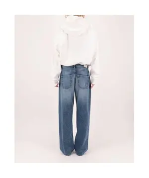 ICON DENIM LOS ANGELES Faded Wide-leg Jeans