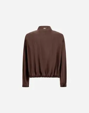 Herno Resort Bomber Jacket In Extra-fine Satin