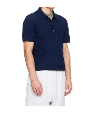 ENTIRE STUDIOS Button-front Short-sleeve Polo Shirt