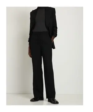 DEVEAUX Ami Vi Blend High Waist Straight Pants