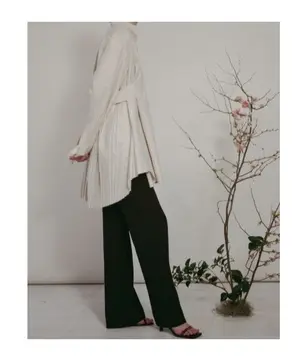 DEVEAUX Ami Vi Blend High Waist Straight Pants