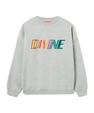 La DoubleJ Off Court Divine-embroidered Sweatshirt - Grey
