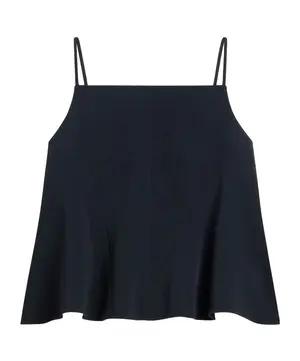 Givenchy Sliced Top In Crepe Cady