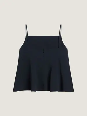 Givenchy Sliced Top In Crepe Cady