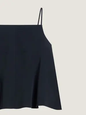 Givenchy Sliced Top In Crepe Cady