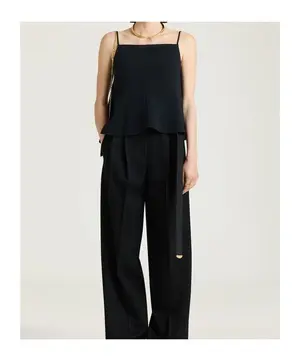 Givenchy Sliced Top In Crepe Cady