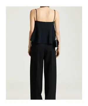Givenchy Sliced Top In Crepe Cady