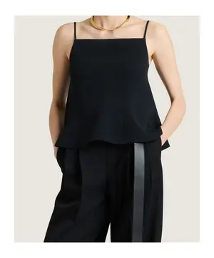 Givenchy Sliced Top In Crepe Cady