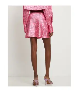 ROTATE BY BIRGER CHRISTENSEN Printed Midi Skirt
