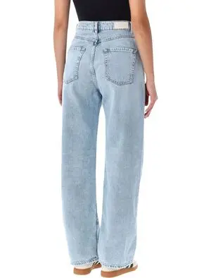 ICON DENIM LOS ANGELES Poppy High-rise Wide-leg Jeans