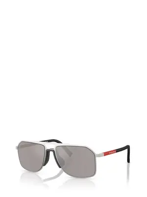 Prada Linea Rossa Pilot Frame Sunglasses