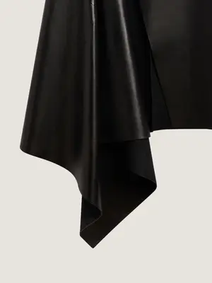 Givenchy Slashed Leather Long Skirt - No