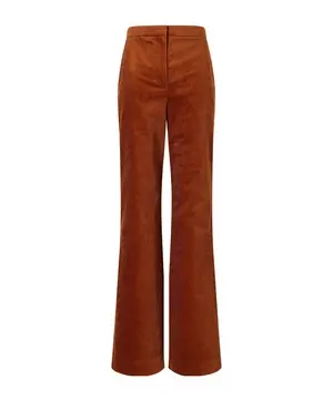 Veronica Beard Holt Cotton-blend Corduroy Flared Pants