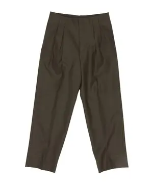 Zegna Wide Leg Pleated Trousers