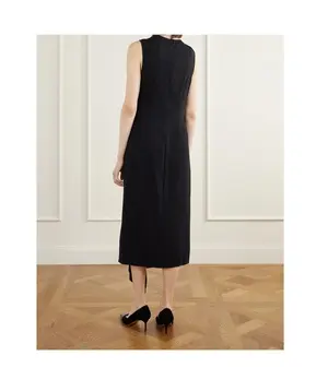 Veronica Beard Freja Draped Crepe-blend Midi Dress