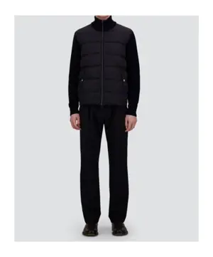 Herno Down Jacket With Knitted Sleeves