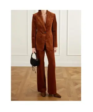 Veronica Beard Livvy Dickey Cotton-blend Corduroy Blazer - Wine Red