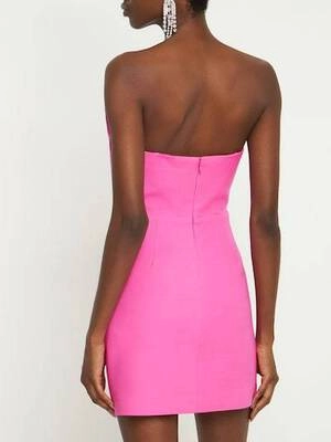 Roland Mouret Mini Dress With Asymmetrical Neckline