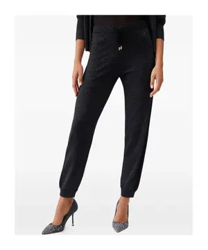 Liu Jo Drawstring Waist Casual Pants - Black