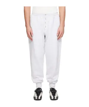 ENTIRE STUDIOS Button-detail Sweatpants - Grey
