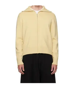 ENTIRE STUDIOS Knitted Zip-up Cardigan - Yellow