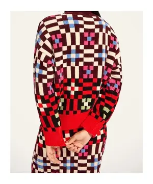 La DoubleJ Geometric-pattern Sweater