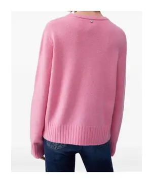 Liu Jo Ribbed Openwork Logo Sweater