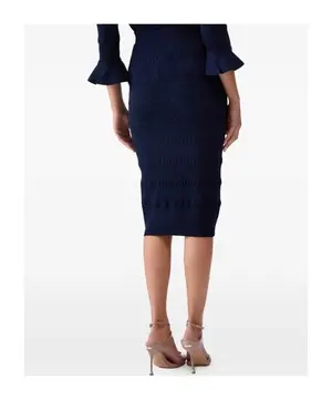 Liu Jo Mid-length Knitted Skirt - Dark Blue