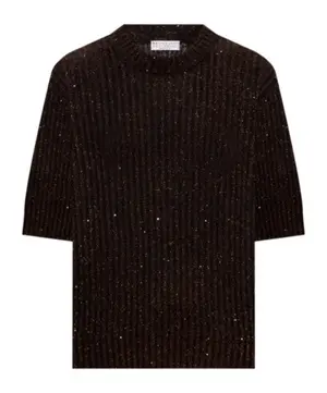 Brunello Cucinelli Short-sleeved Knit Top