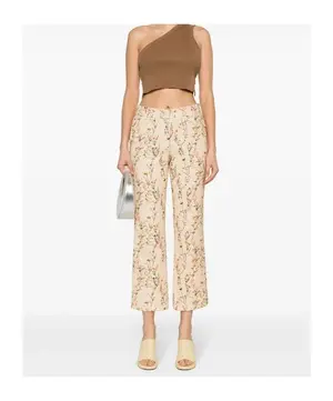 La DoubleJ 24/7 Floral Straight-leg Trousers