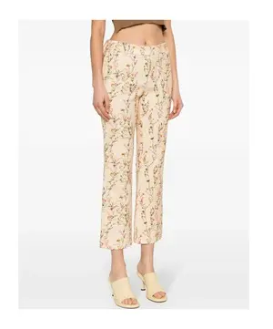 La DoubleJ 24/7 Floral Straight-leg Trousers