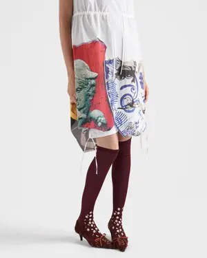Prada Printed Compact Fabric Dress