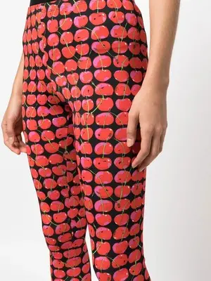 La DoubleJ Cherry-print Mid-rise Leggings