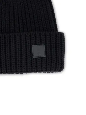 Saint Laurent Logo Patch Beanie