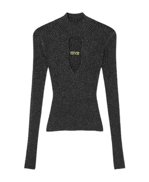 Versace High-neck Cut-out Detailed Jumper