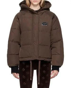 Dolce & Gabbana Dolce Gabbana Logo Plaque Down Jacket