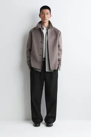 Cos Double-faced Cashmere Shirt